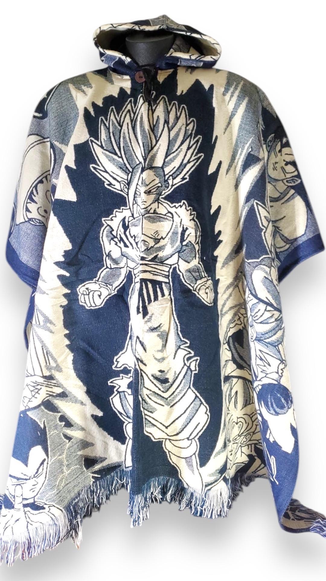 DBZ Inspired Alpaca Poncho One Size Super Soft Machine Wash Safe - Etsy
