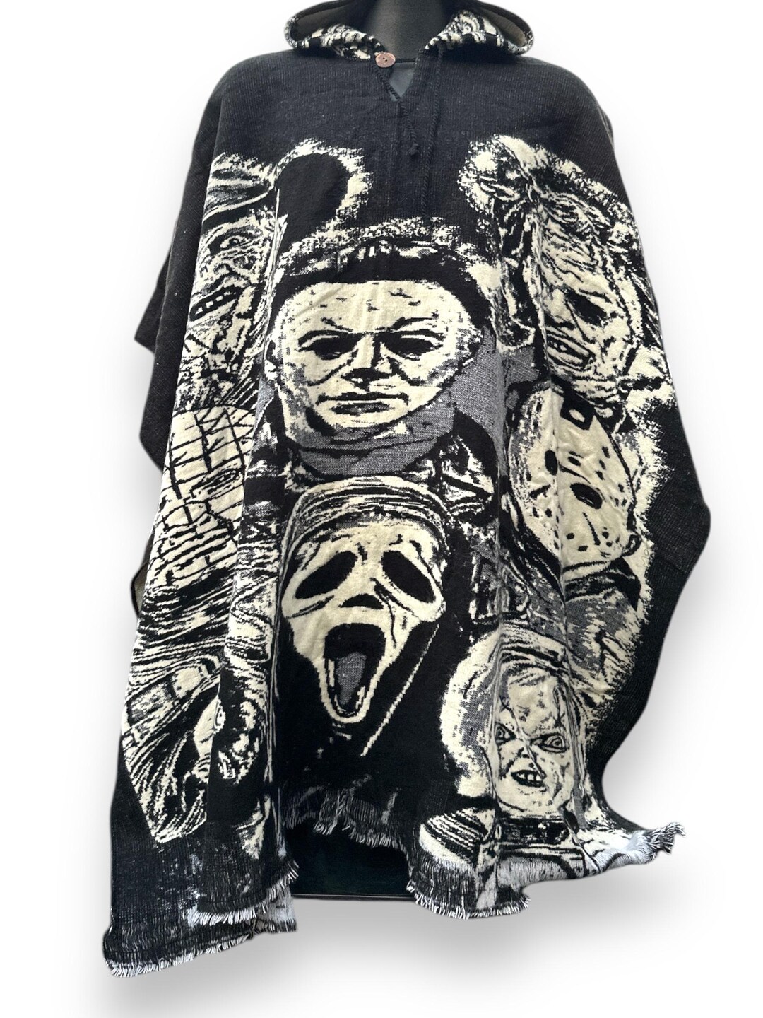 Horror Monster Inspired Alpaca Poncho Soft Machine Wash Safe - Etsy