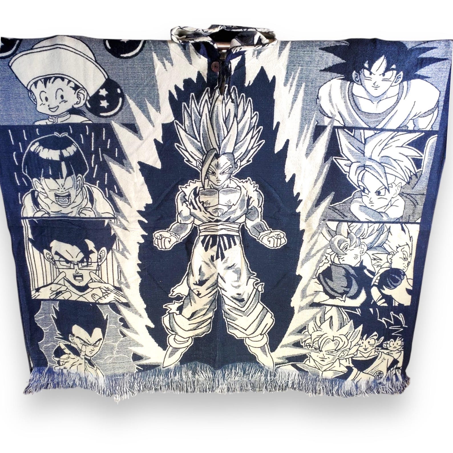 DBZ Inspired Alpaca Poncho One Size Super Soft Machine Wash Safe - Etsy