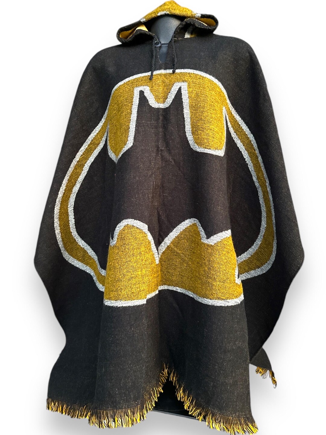 Batman Inspired Alpaca Poncho Super Soft Machine Wash Safe - Etsy