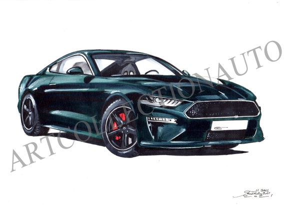 Ford Mustang Drawing
