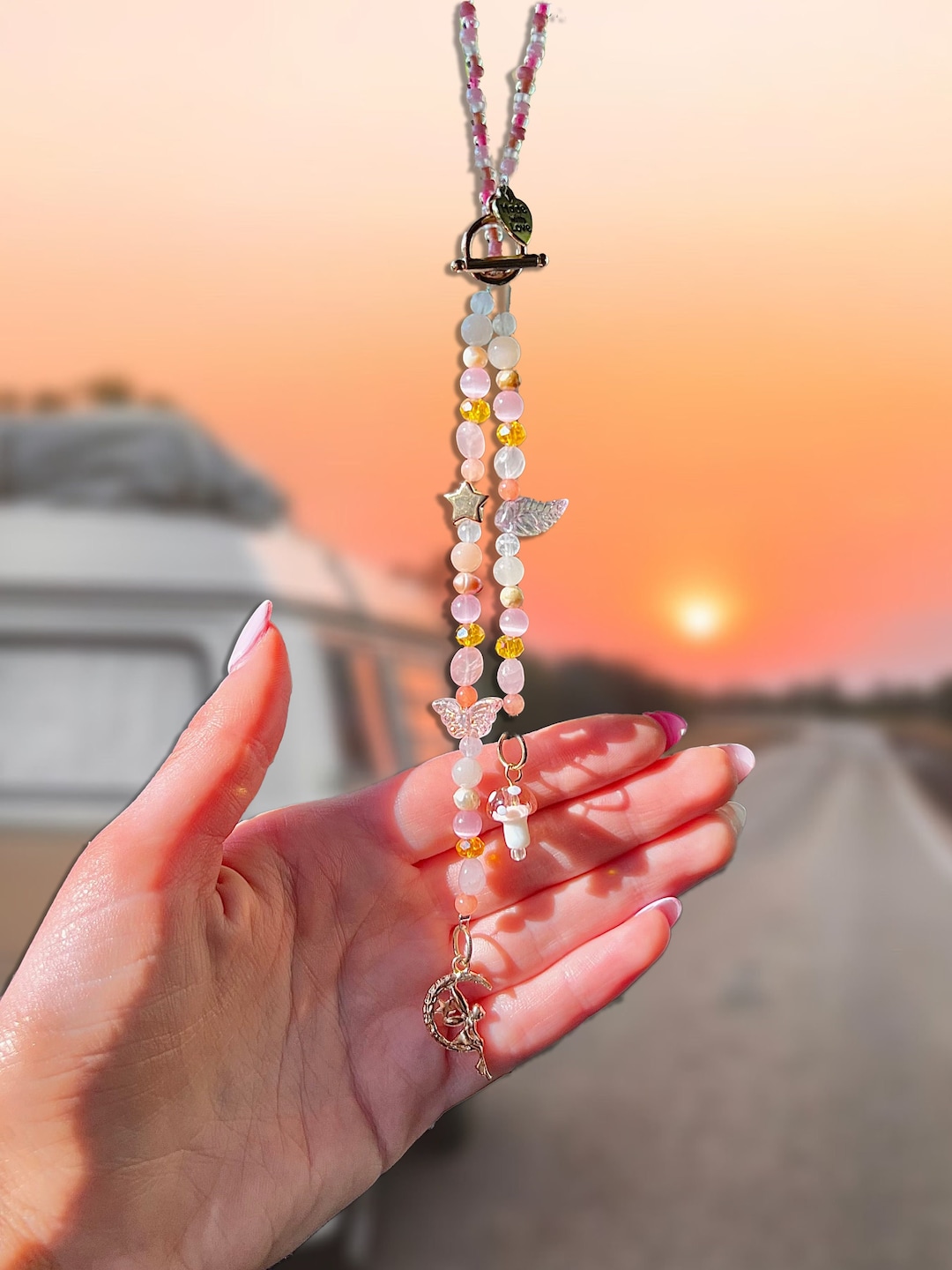 Margot fairy Car Charm Handmade Rearview Mirror Accessory Aesthetic ...