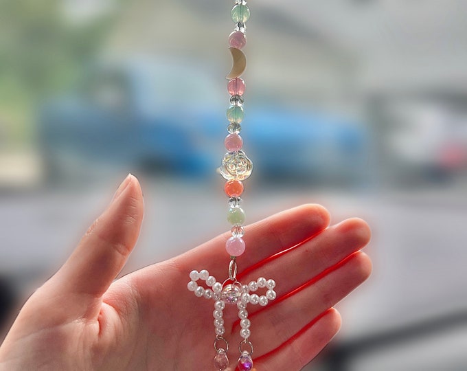 Frances (handmade Bow Car Charm | Aesthetic, Coquette, Fairycore ...