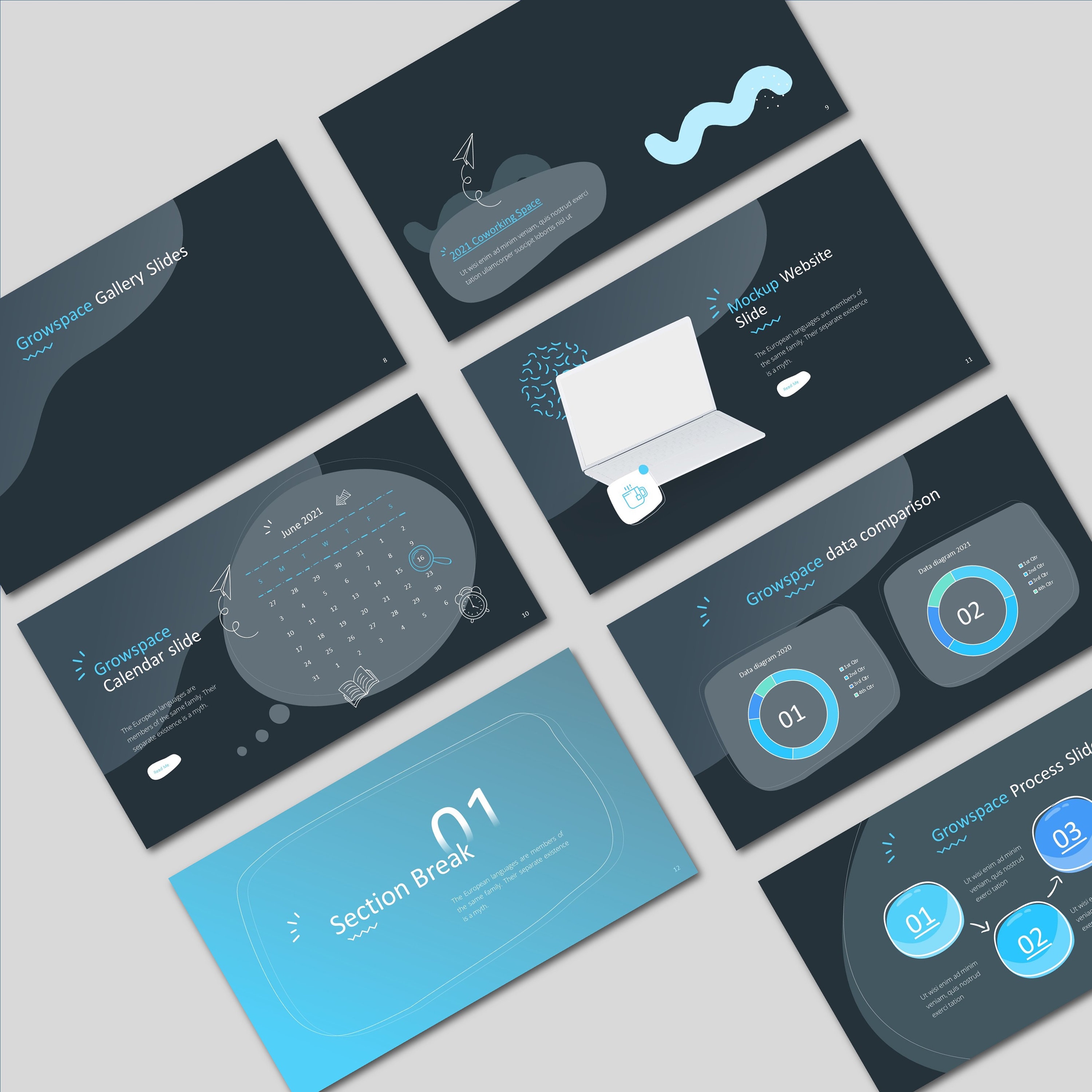 Canva Powerpoint Templates Growspace Creative Theme | - Etsy