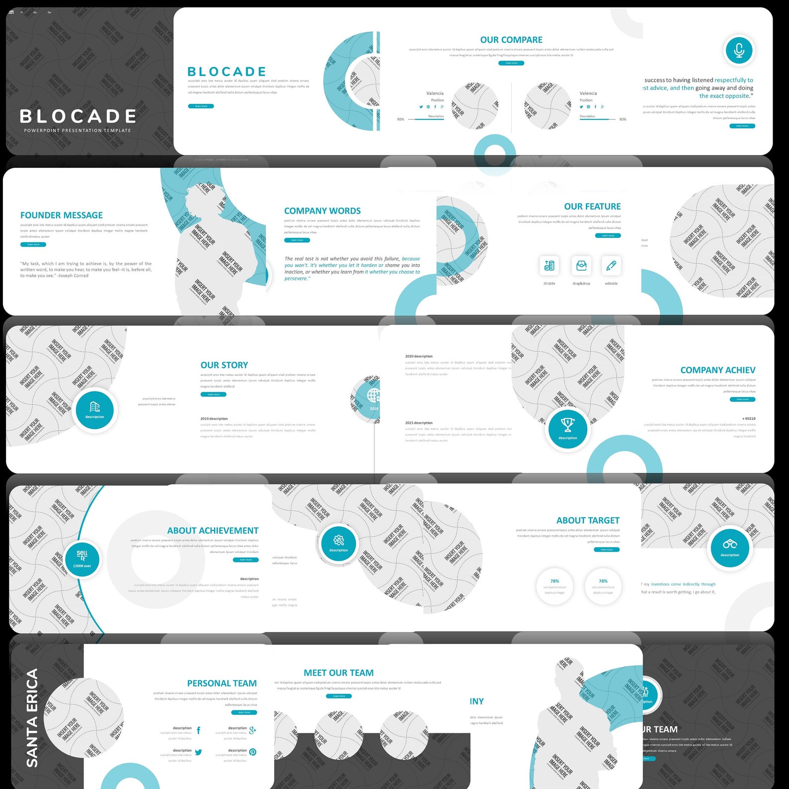 Canva Powerpoint Templates Block Theme | Google Slide | PPTX | Keynote ...