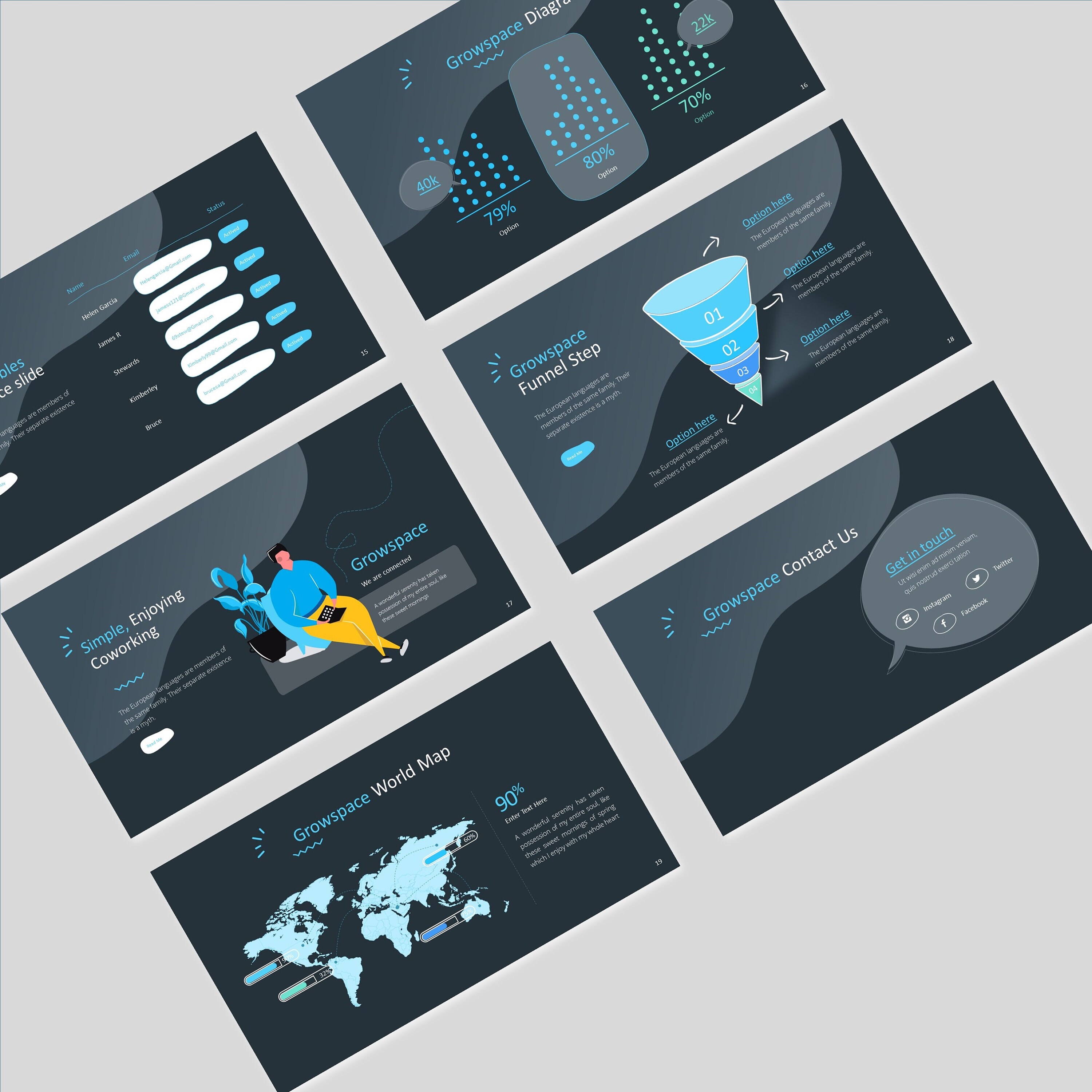 Canva Powerpoint Templates Growspace Creative Theme | - Etsy