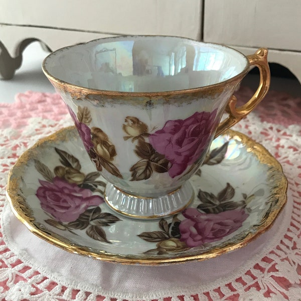 Pink Rose Tea Cup - Etsy