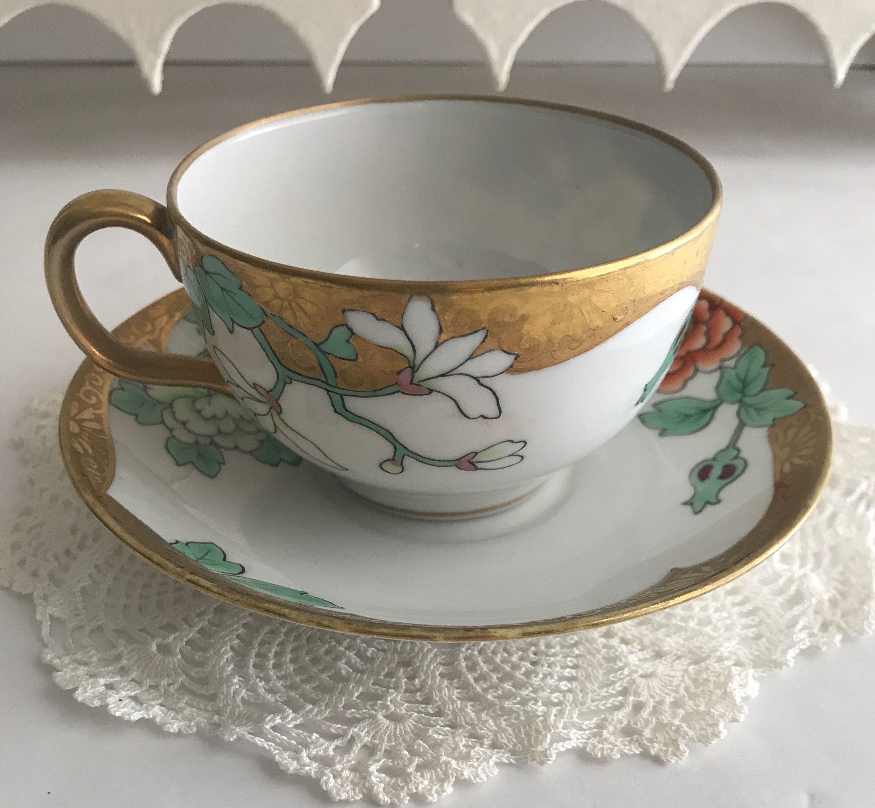 Vintage 1918 JAPAN NIPPON MORIMURA Bros Noritake Hand Painted Very ...