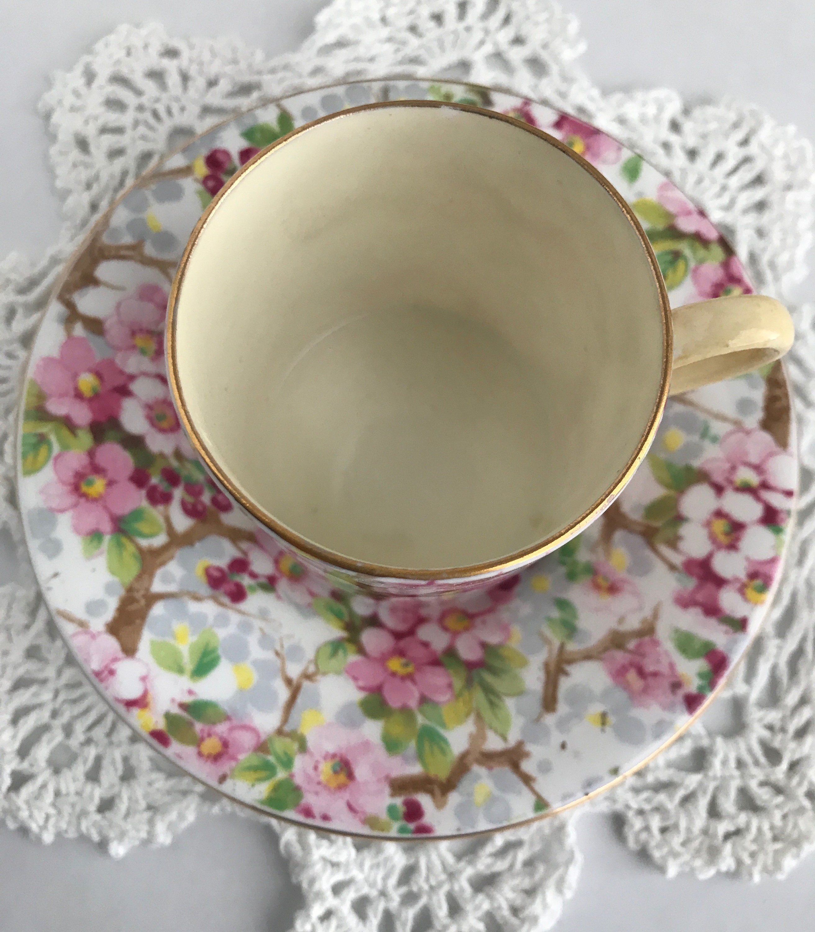 Vintage SHELLEY MAYTIME Chintz DEMITASSE Mocha Shape Coffee / - Etsy España