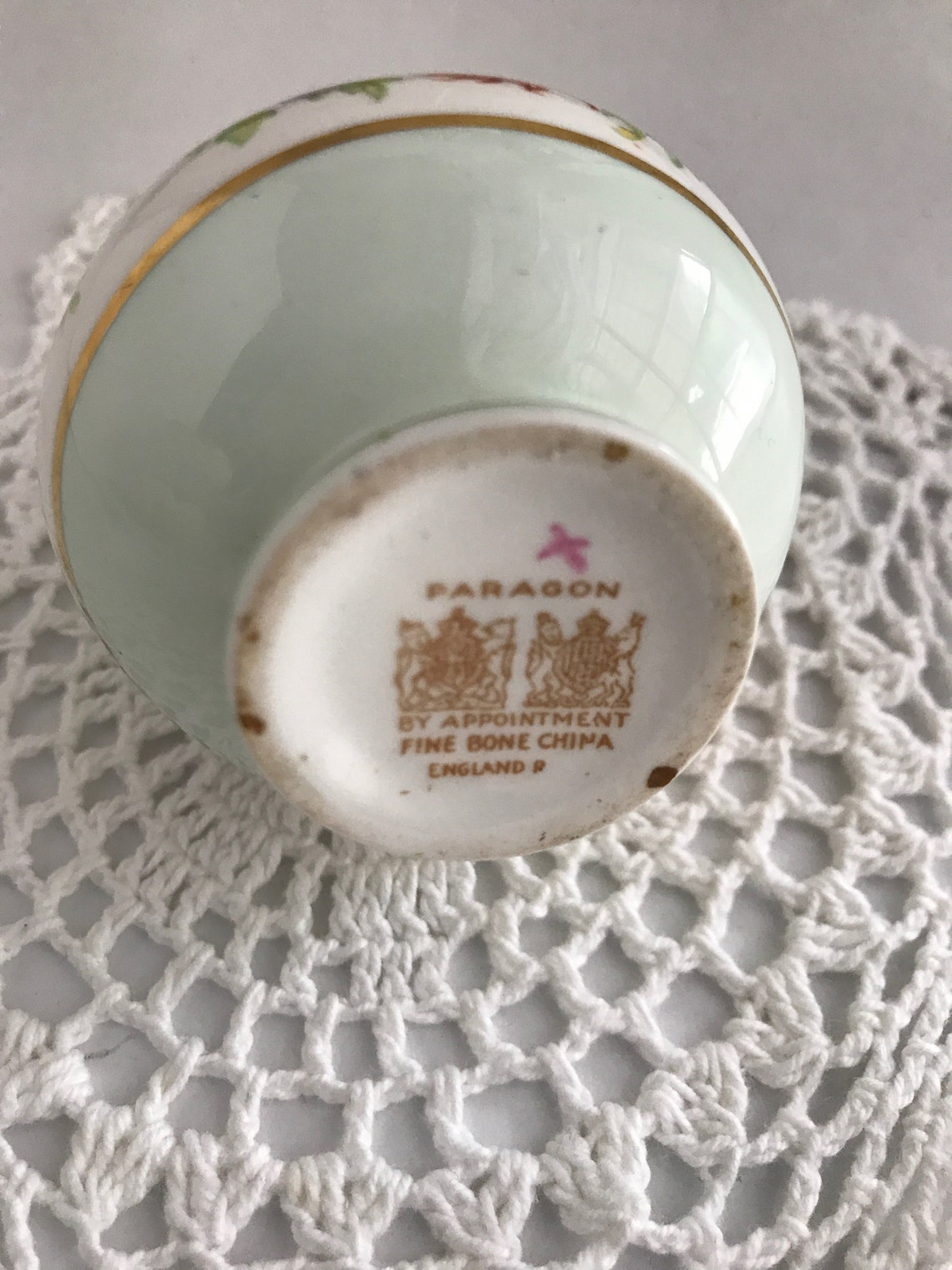 Vintage PARAGON Fancy Rose Bud Vase Pitcher PETITE SIZE Made in England ...