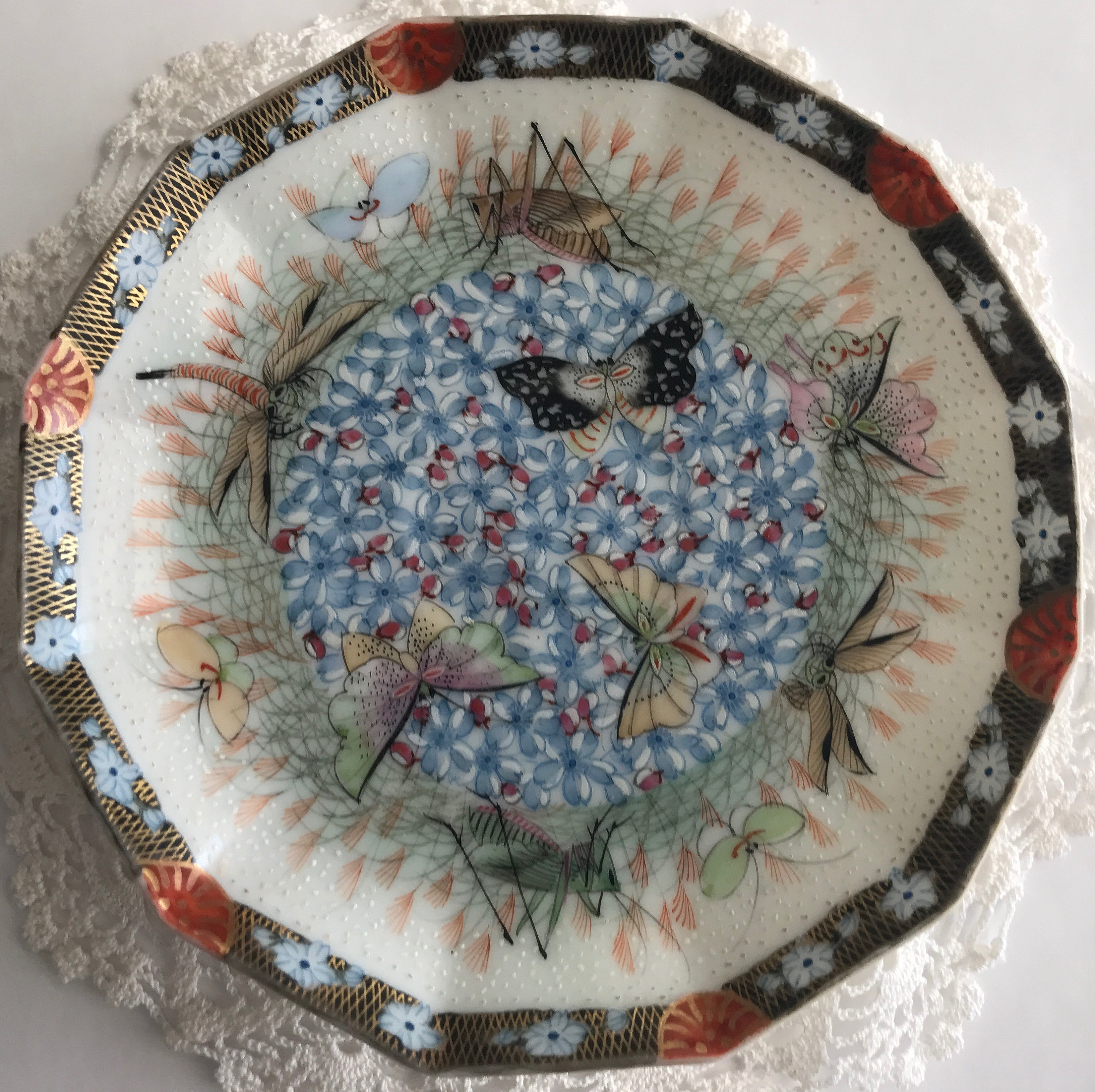 Rare Antique TASHIRO Japanese SATSUMA Hand Painted Kutani Eggshell ...