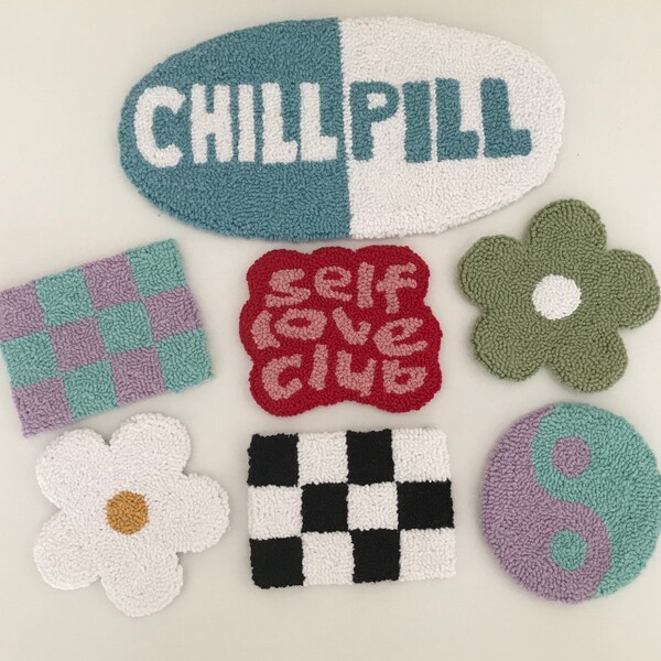 Punch Needle Coaster - Etsy