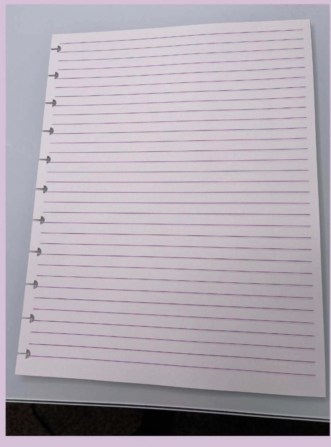 50 Punched Journal Pages front and Back - Etsy