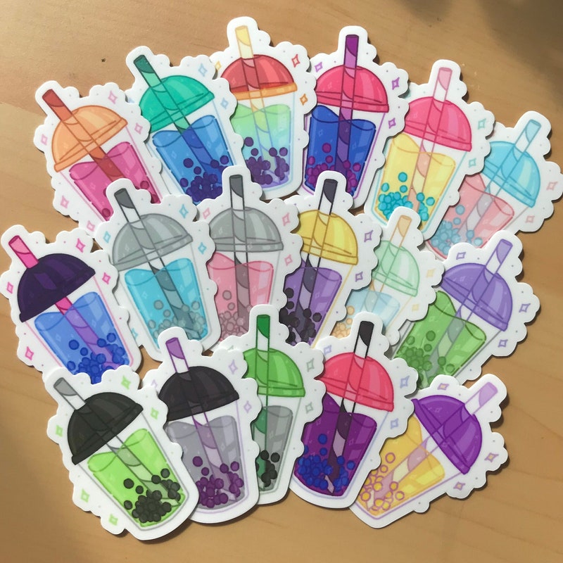 Boba Tea Sticker - Etsy