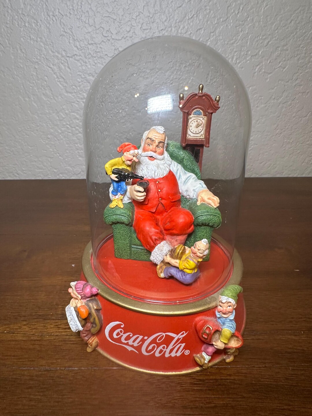 Franklin Mint Coca Cola Santa Figurine “A Merry Christmas Calls for ...
