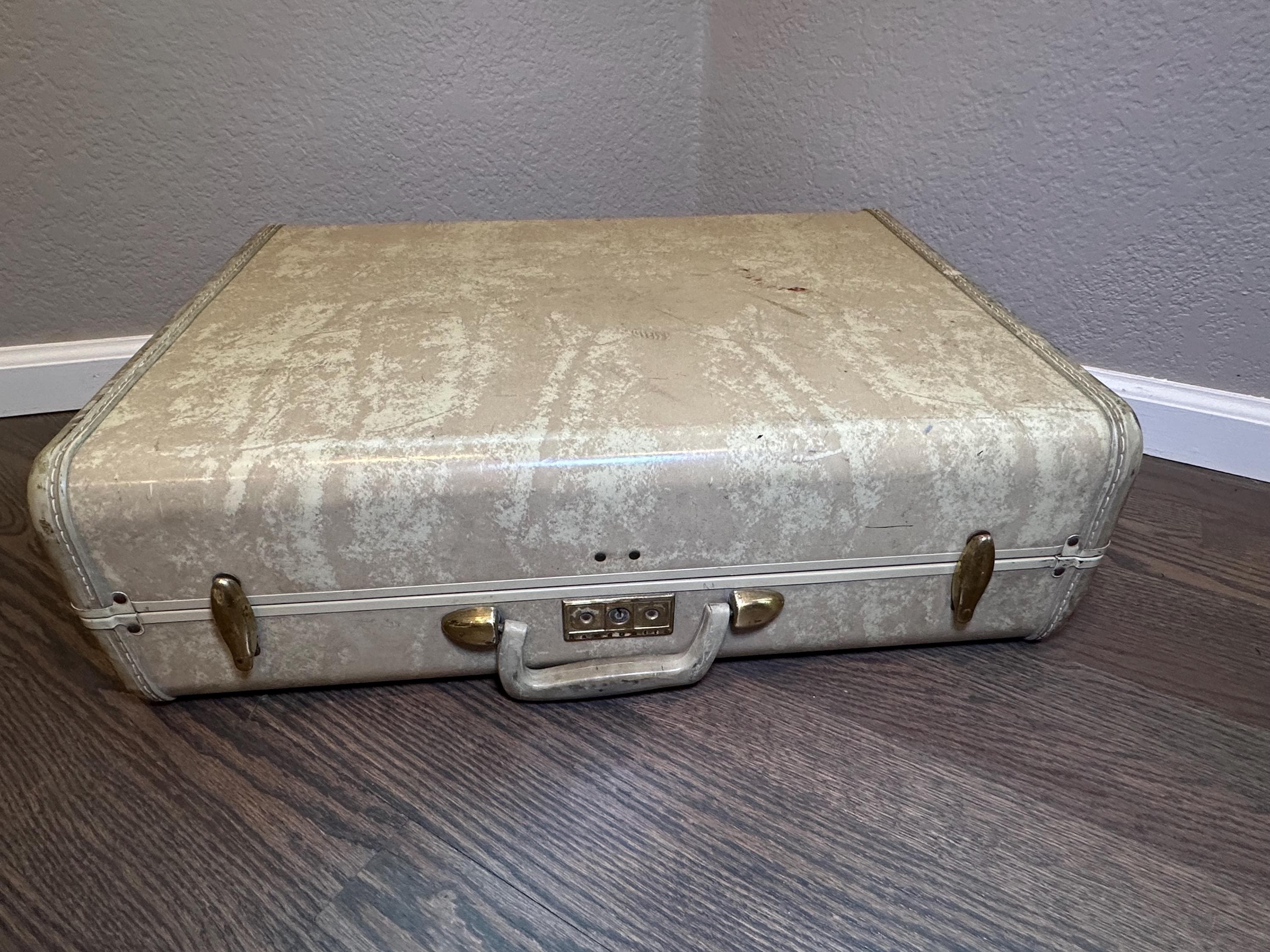 Vintage Samsonite Streamlite Cream Marble Suitcase - Etsy