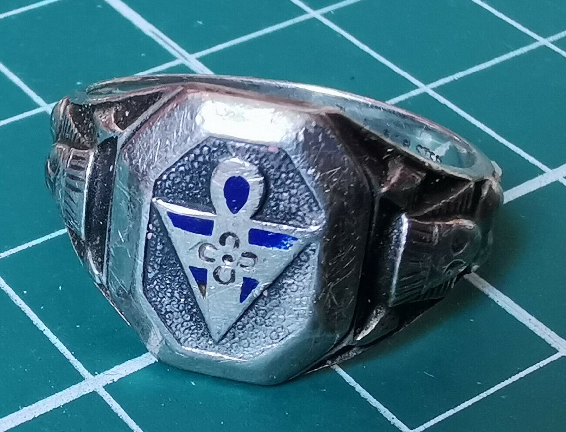 Massiver Silber AMORC Rosicrucian Ring LGB Balfour Sterling | Etsy