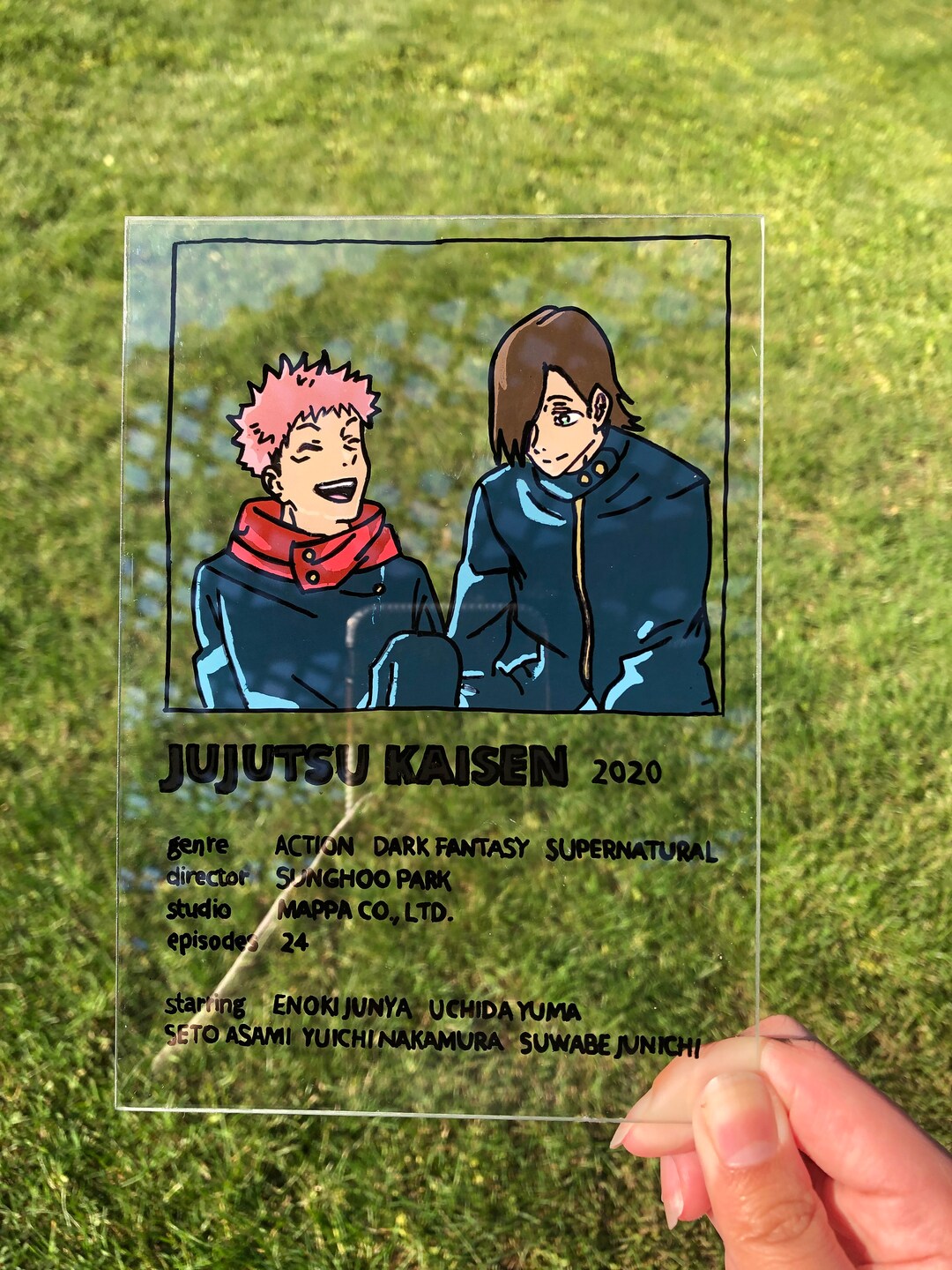 Custom Glass Anime Poster Cards - Etsy