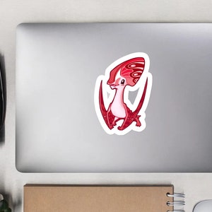 Cute Chibi Pterosaur Dinosaur Cartoon Sticker Large Vinyl Decal - Etsy
