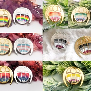 Queerlobites - Pride Flag Trilobite Enamel Pin - Etsy