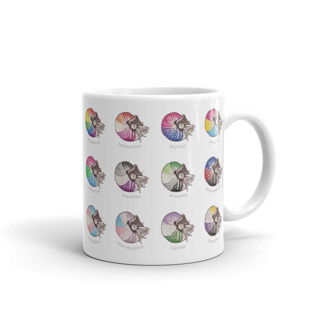 Queerutili LGBTQ Pride Flags Cheat Sheet Mug - Etsy Singapore