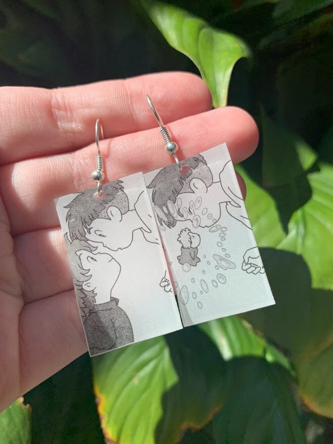 Ponyo Mismatch Earrings, Adorable Studio Ghibli Earrings, Nickel Free Fish Hooks - Etsy