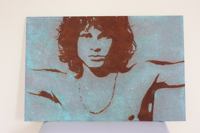 JIM MORRISON Portrait, Rustic Paintings, Personalised Paintings, the ...