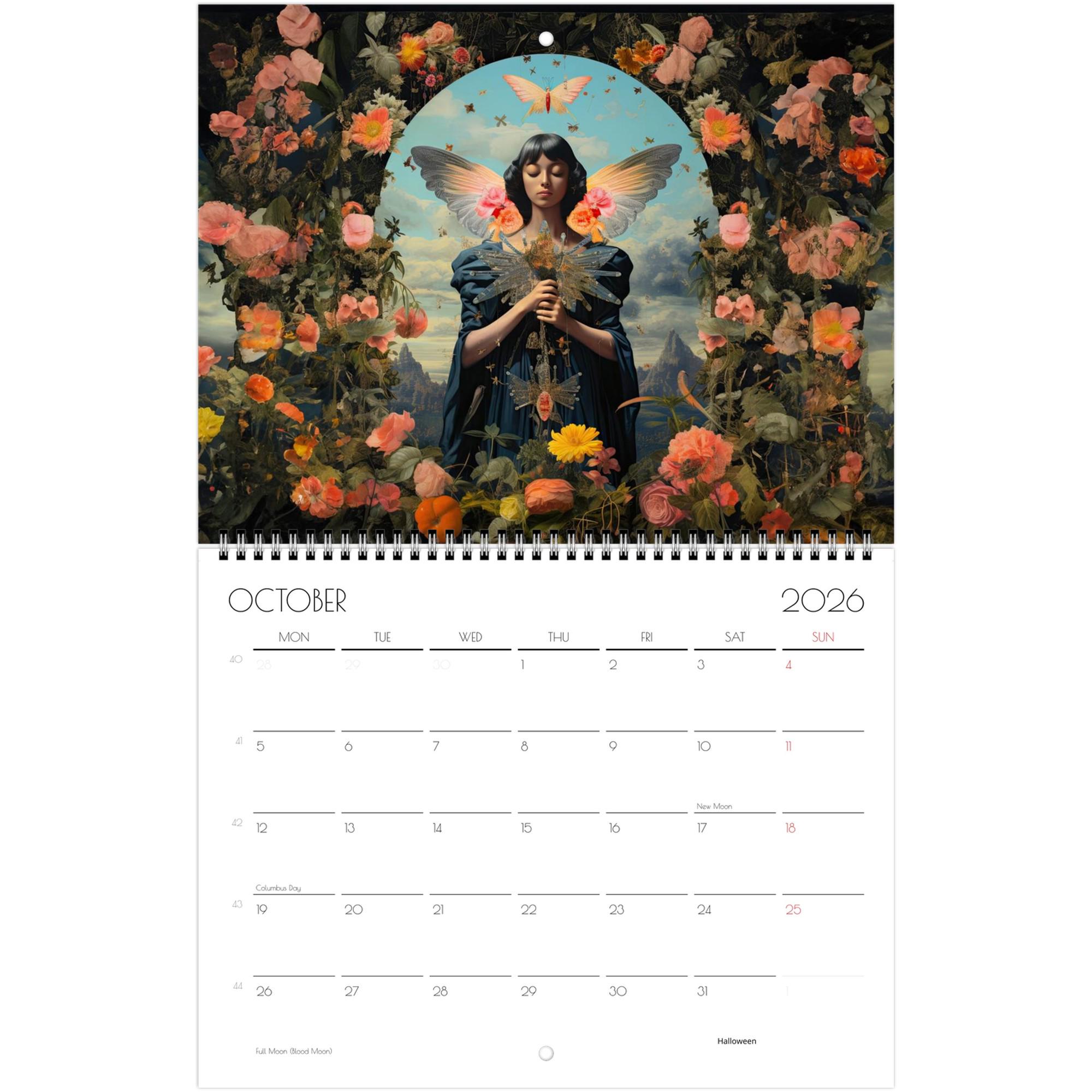 2026 Wall Calendar Mythical Goddess 8.5 X 11", 2026 12-month Wall ...
