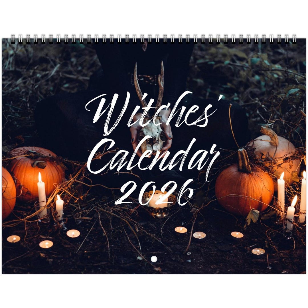 2026 Witches Wall Calendar Wiccan Sabbats and Holidays Eco-friendly ...