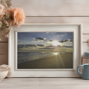 Winter Beach Sunset - High-resolution Wall Art Print - Etsy