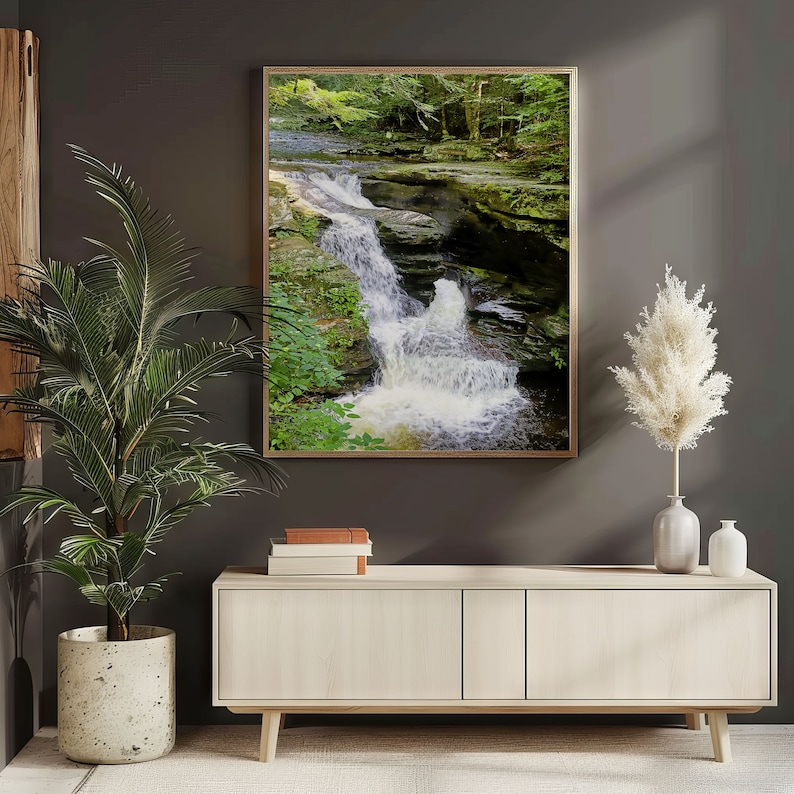 Stunning Waterfall Photo Print - Ricketts Glen State Park Nature Art - Etsy