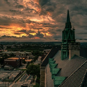 Aerial Photo of Lackawanna College at Sunset - Scranton, PA - Etsy