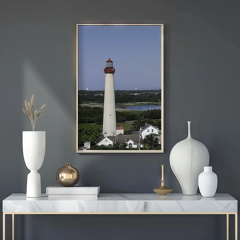 Cape May Lighthouse Photograph - Coastal Wall Art, Nautical Decor - Etsy