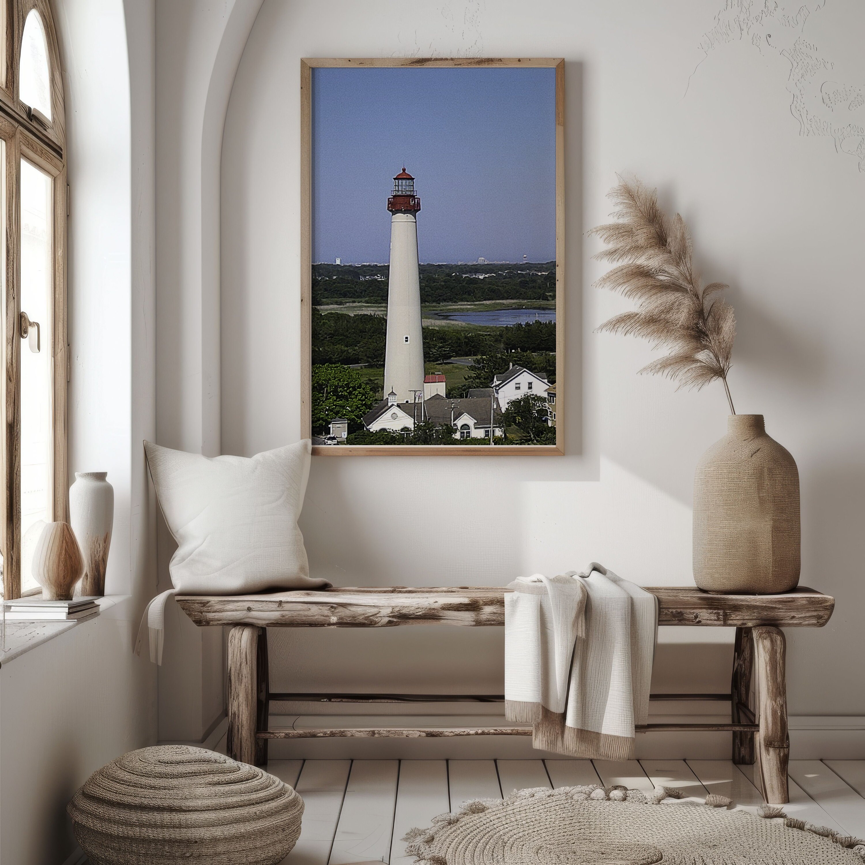 Cape May Lighthouse Photograph - Coastal Wall Art, Nautical Decor - Etsy
