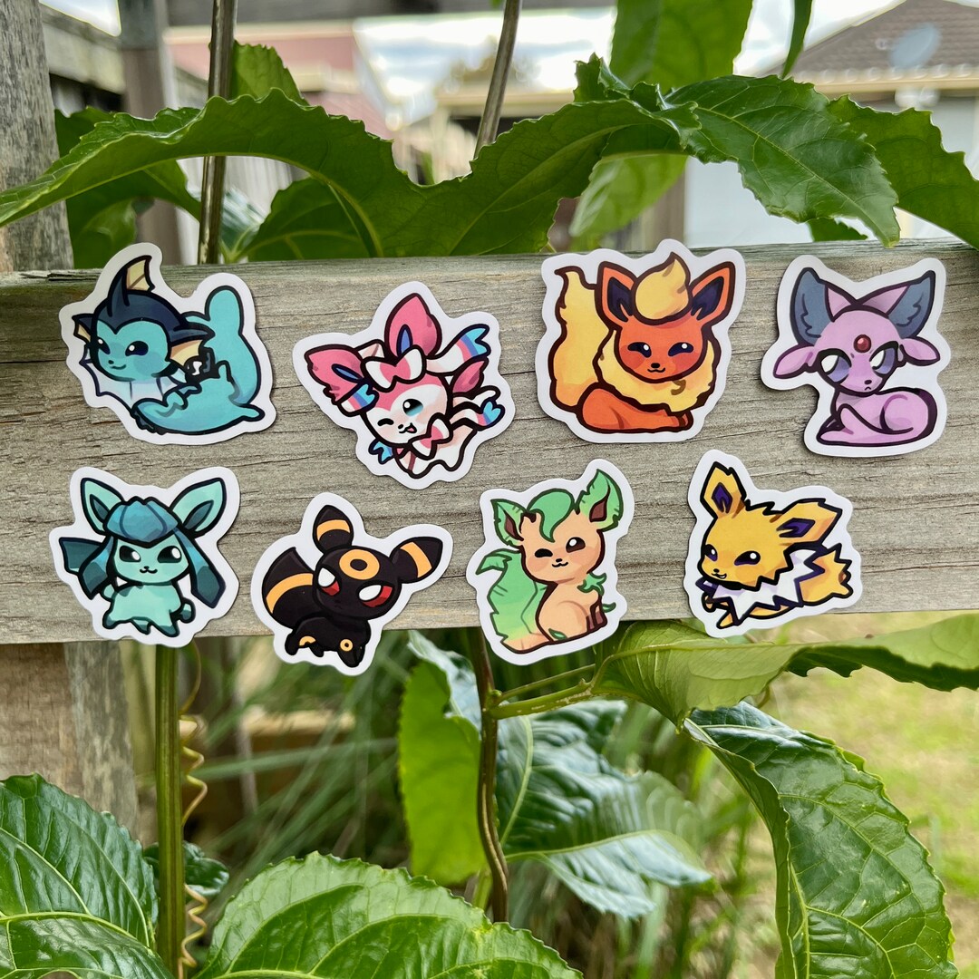 Mini Eeveelution Stickers - Etsy