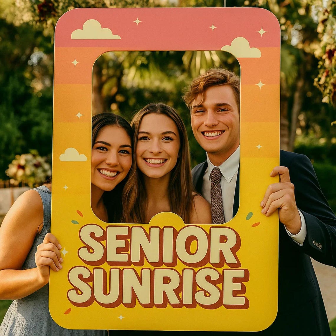 Senior Sunrise Selfie Frames | Graduation Photo Booth Props | Class of ...