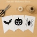 Halloween Garland “BOO” Banner | Pumpkin Bat Pennant Bunting | DIY ...