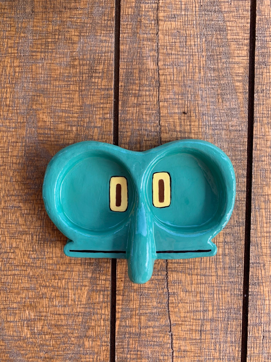 Handcrafted Squidward Dish - Etsy