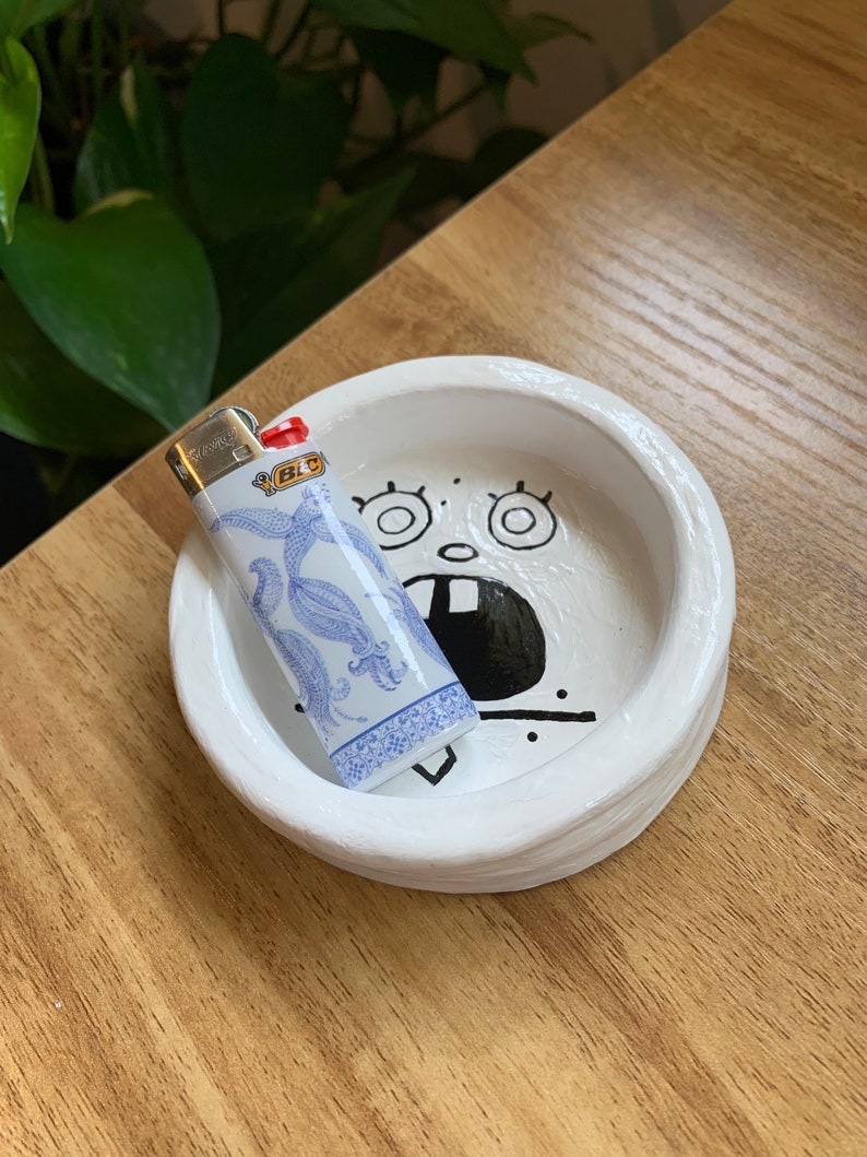 Handcrafted Doodle-bob Meme Ashtray/trinket Dish - Etsy