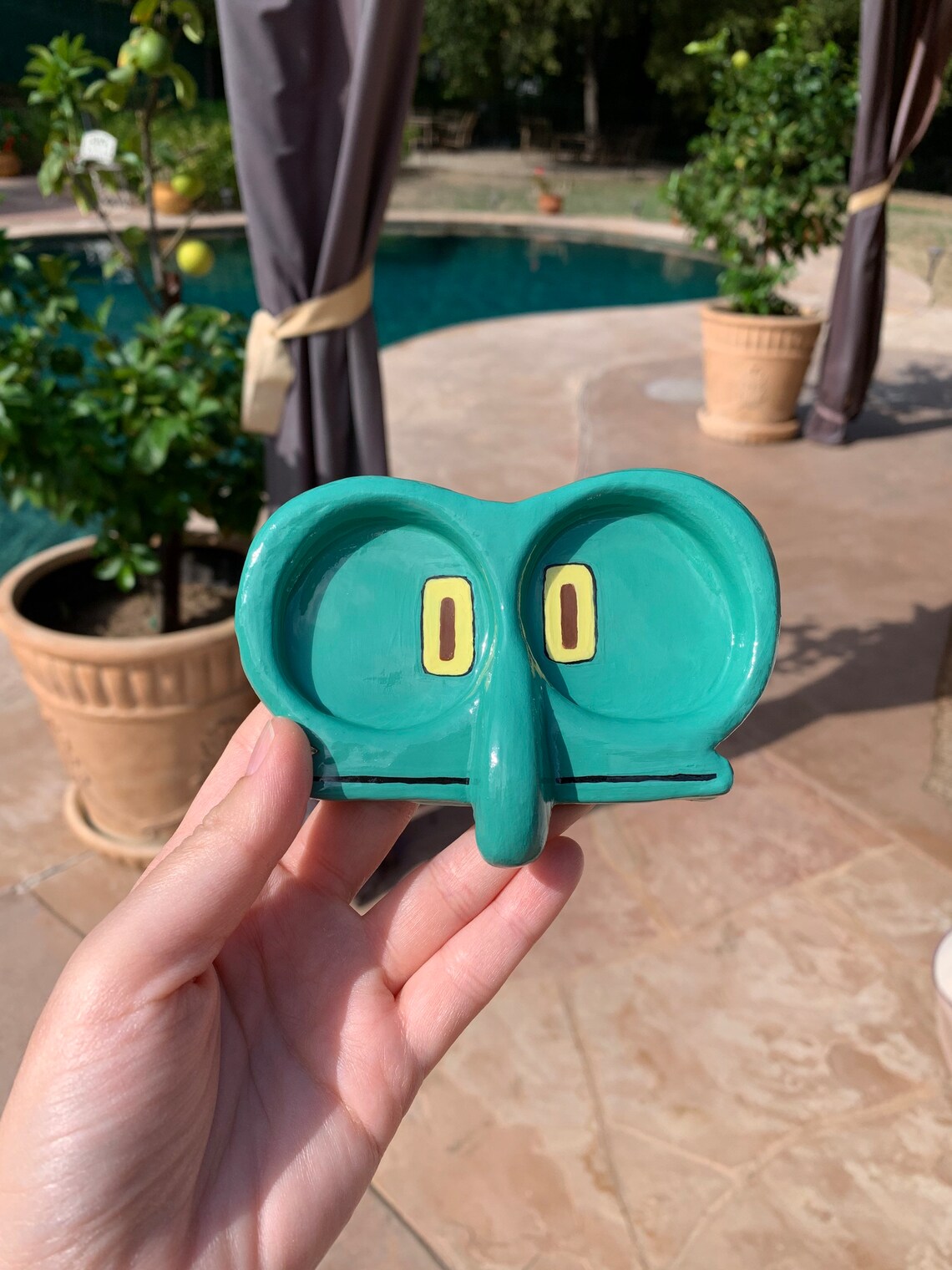Handcrafted Squidward Dish - Etsy