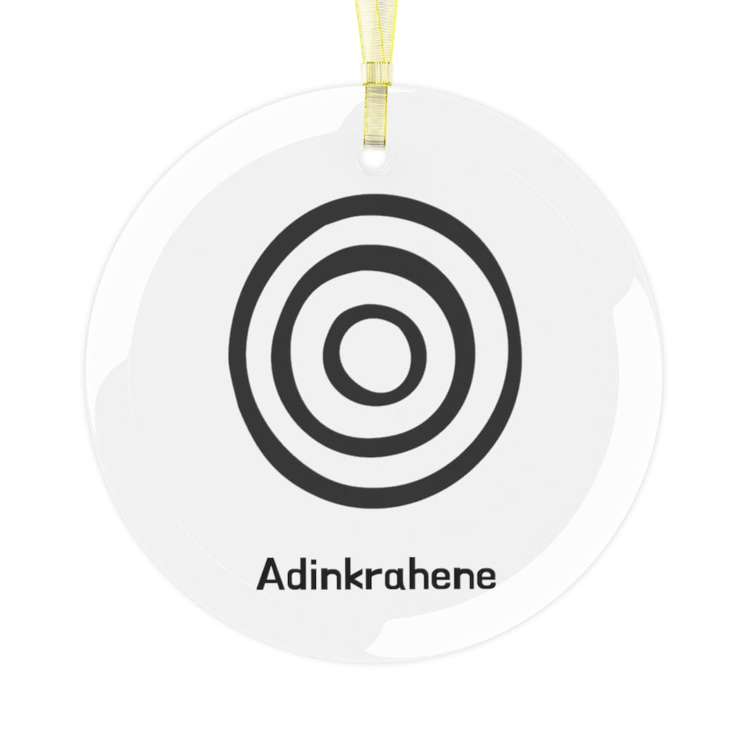 Adinkrahene Adinkra Ghana Culture Glass Ornament Kwanzaa Gift - Etsy UK
