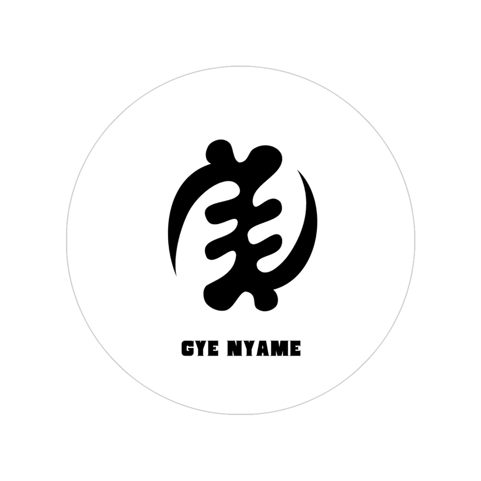 Gye Nyame Adinkra Symbol Akan Culture African Fashion Transparent ...
