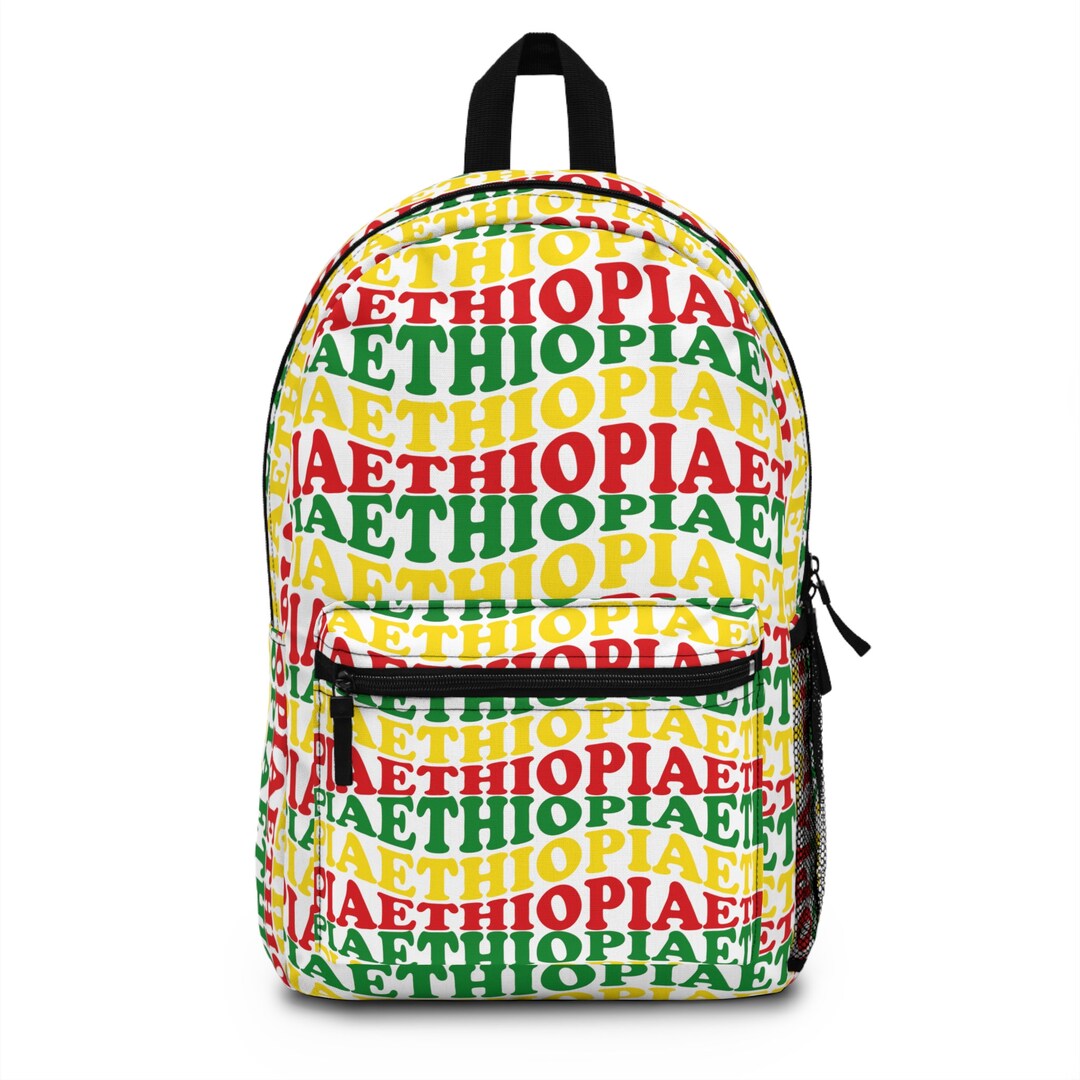 Backpack Addis Jamaica Ethiopia Black Family Love Gift for Him Her ...
