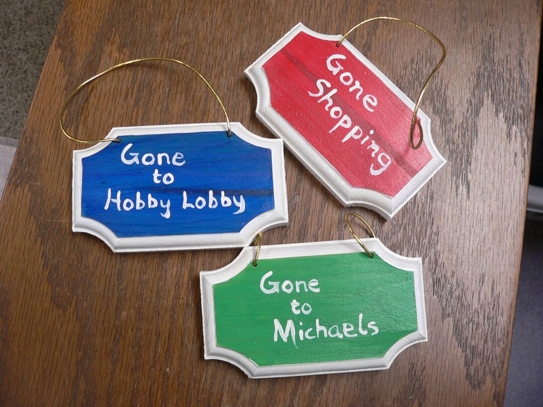 Whimsical Painted Signs, Gone Signs, Communication Signs, Fun Gift ...