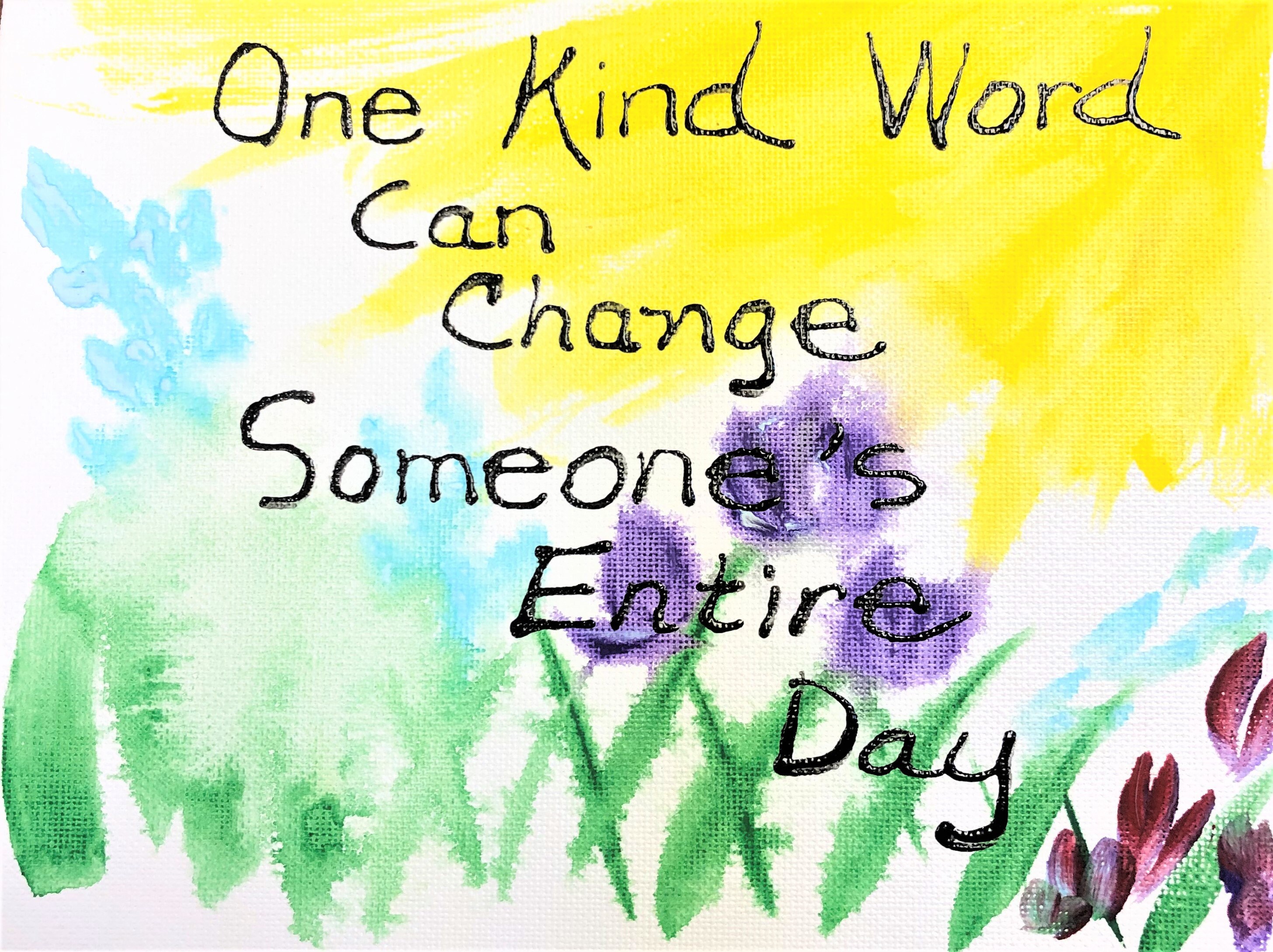 6x8 Sign one Kind Word - Etsy