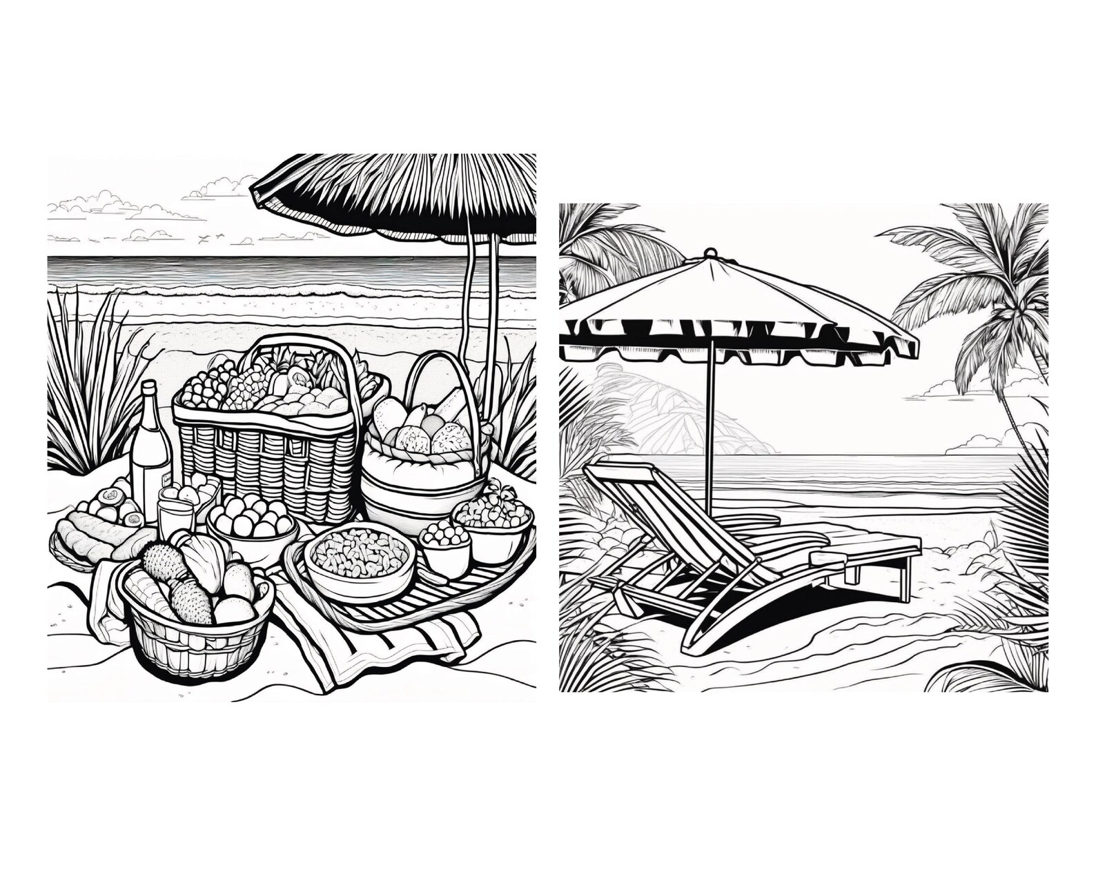 Printable Sea Life & Beach-themed Colouring Pages, Ocean Animals ...