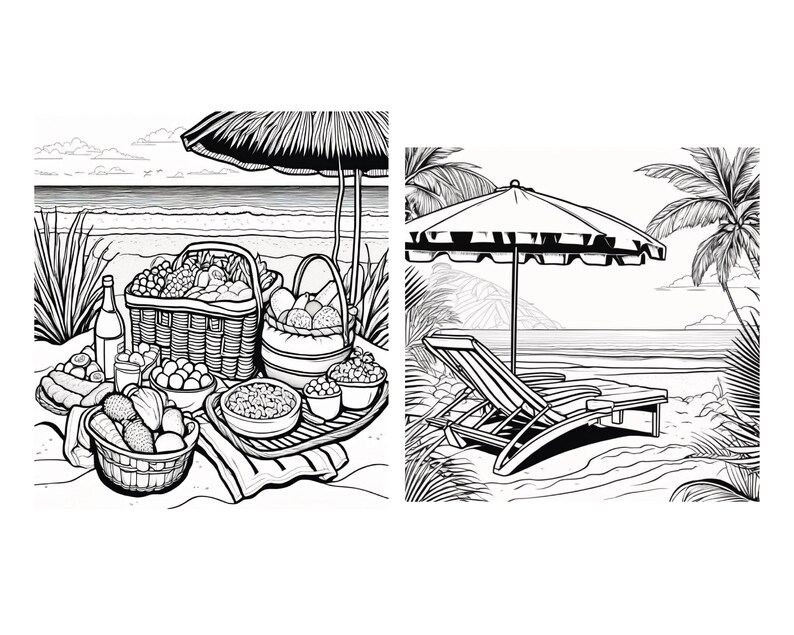 Printable Sea Life & Beach-themed Colouring Pages, Ocean Animals ...