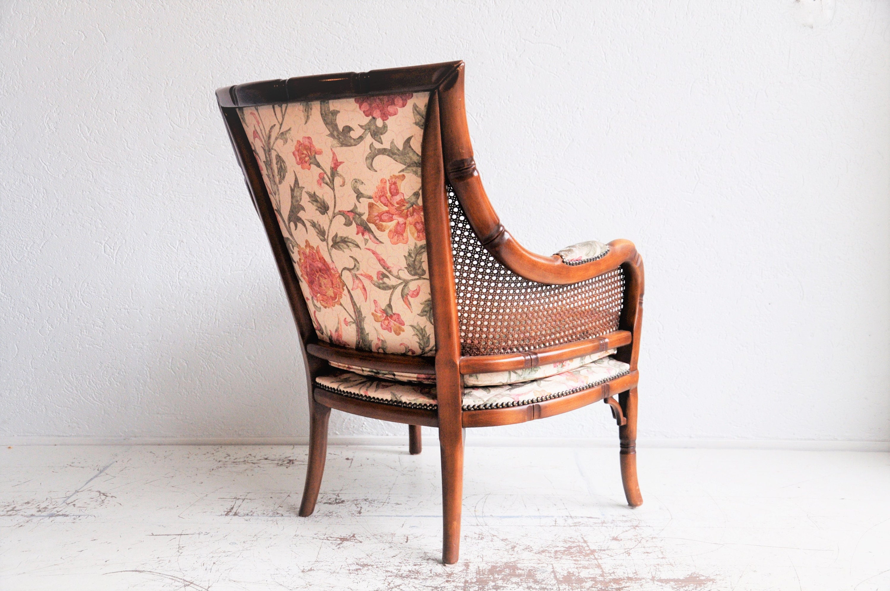 Vintage Chair by Giorgetti, Midcentury Chair Faux Bamboo, Antique ...