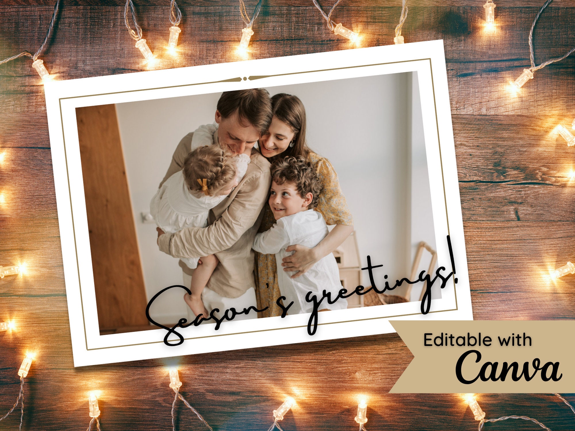 Printable Christmas Photo Template Digital Christmas Photo - Etsy