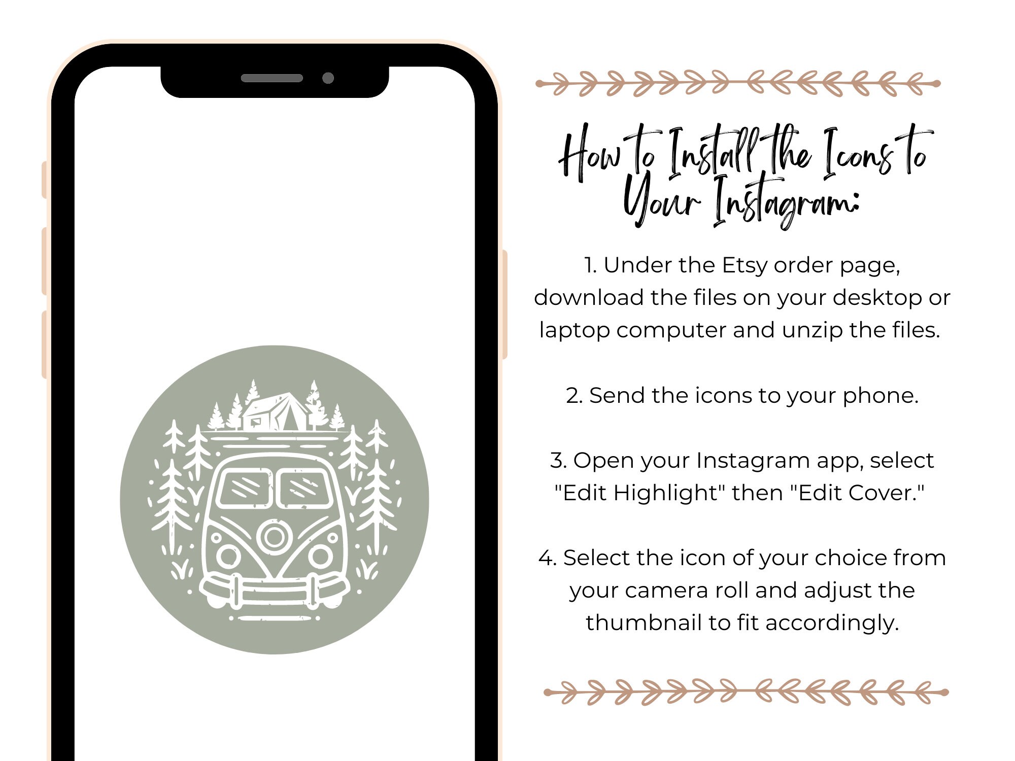 Neutral Boho Instagram Story Highlight Covers Lifestyle - Etsy